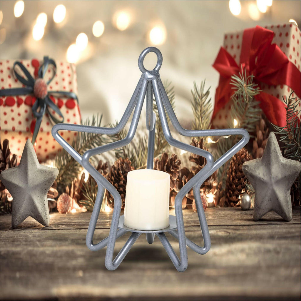 Silver Star Tea Light Candle Holder - MADE IN THE USA – The Relaxed ...